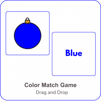 Color Matching Game for Age 2 Year Old