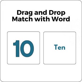 Kindergarten Drag and Drop Number Game